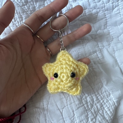 Handmade Crochet Mini Star Keychain - Etsy