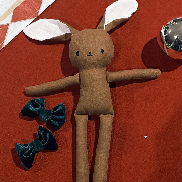 Fabric Bunnies With Clothes Pattern and Instructions (english) - Etsy