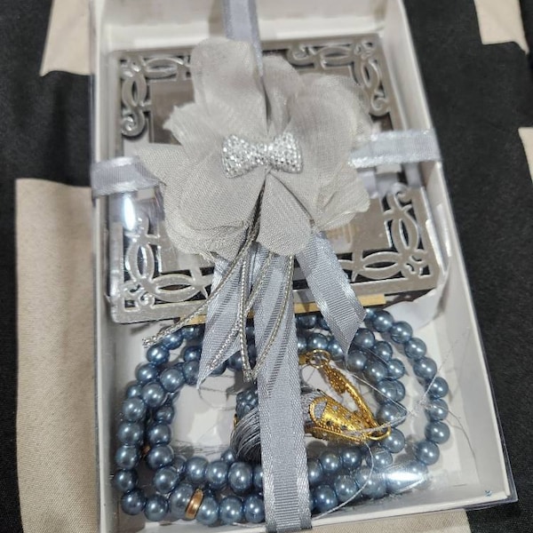 Personalized Pearl Tasbeeh Masbaha Prayer Beads Favors | Wedding Nikkah ...