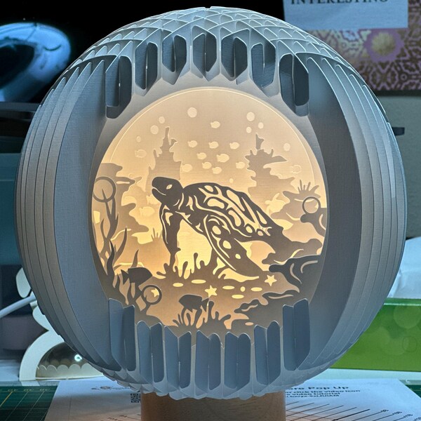 Couple Deer in Sphere Pop up PDF, SVG, Studio Templates 3D Pop up ...