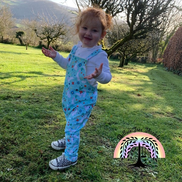 Kids Dungaree Pattern, Overall Sewing Pattern, Romper Pattern, Baby ...