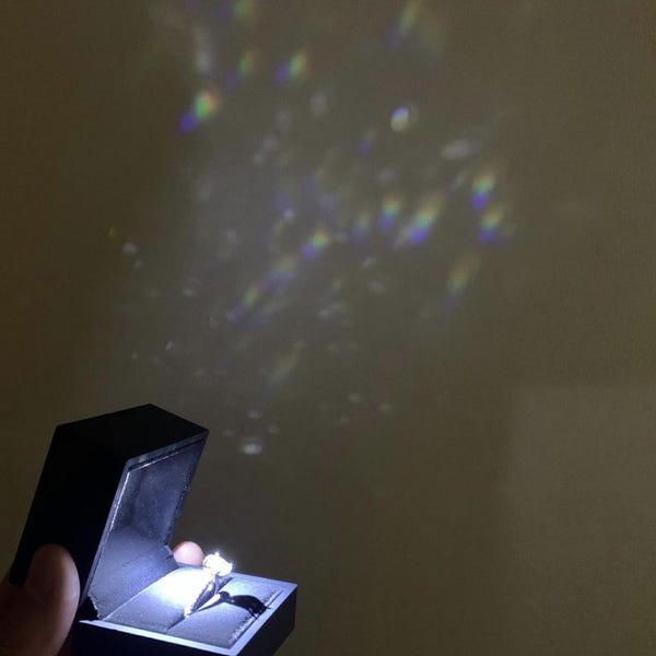 New Design LED Light Engagement / Wedding / Anniversary Jewelry Ring ...