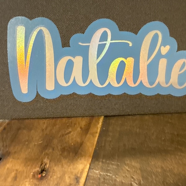 Layered Vinyl Sticker, Name Decal for Tumblers, Stickers for Water ...