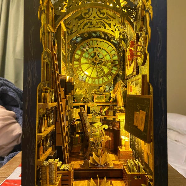 Fair Tale DIY Book Nook Kit| Assembled Book Nook| Miniature Bookend ...