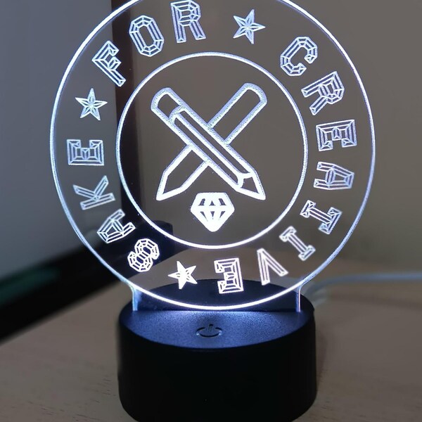 Custom Laser Engraved LED Sign: Personalized Tabletop Sign - Etsy