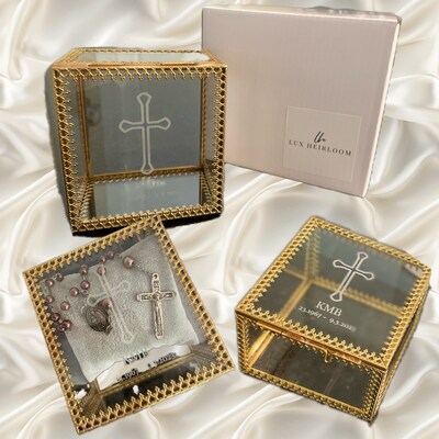 Personalized Photo Glass Box, Engraved Image Box, 4x6, 5x7, 8x10 Photo ...