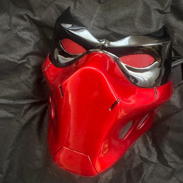 Red Hood New Outfit Mask / Mask Cosplay / Red Hood Outlaw - Etsy