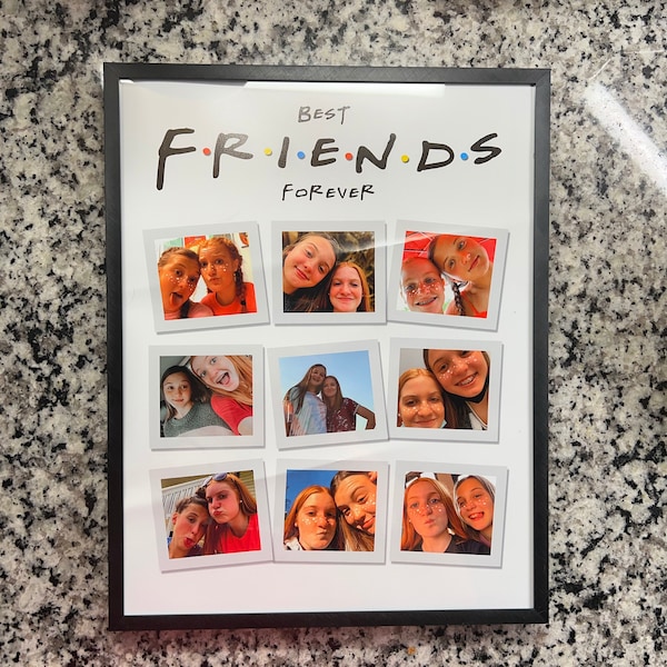 Best Friends Photo Collage, Best Friend Gift, Best Fiends Forever Gift ...