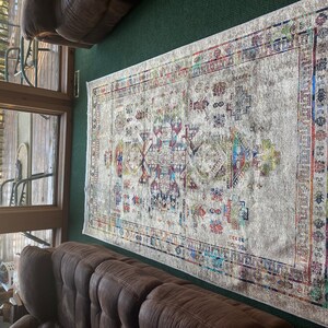 Turkish Beige Rust Orange Rug, Medallion Vintage Style 8 X 10 6x9 5x8 ...