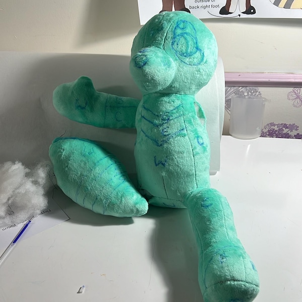 Plush Sewing Pattern PDF Furry Anthro Floppy 20in Plushie - DIY Ebook ...