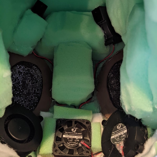 LED Light With Cooling Fan Kit Combo Cosplay Lighting Effect 12v ...