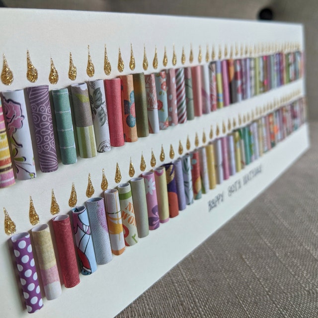 Candle Themed Greeting Cards Handcrafted In by TheCandleCardShop