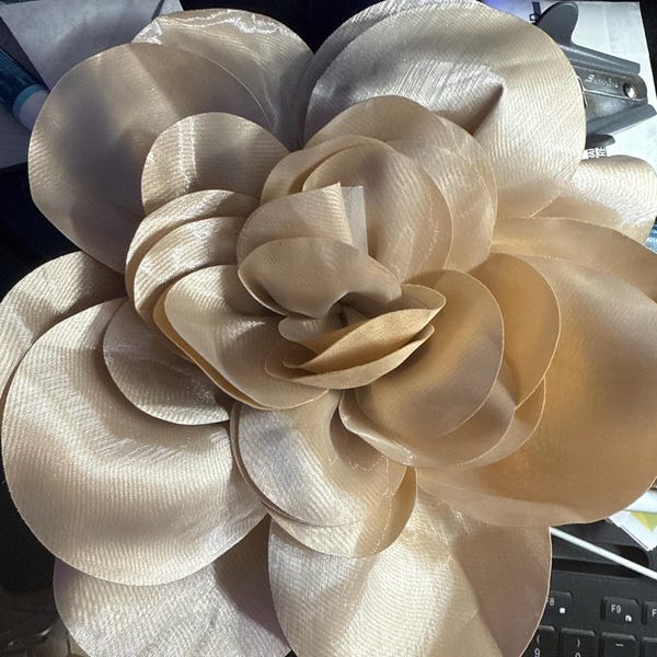 Flower Brooch: Handmade Silk Oversized Rose Brooches, Wedding ...