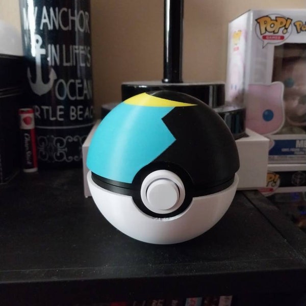 Moon Ball Pokemon Poke Ball 3D Printed Switch, 3DS, or Ring Holder - Etsy