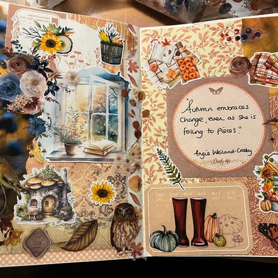 Pumpkin Fall Sticker Sheet Halloween Pumpkin Stickers Mabon Stickers ...