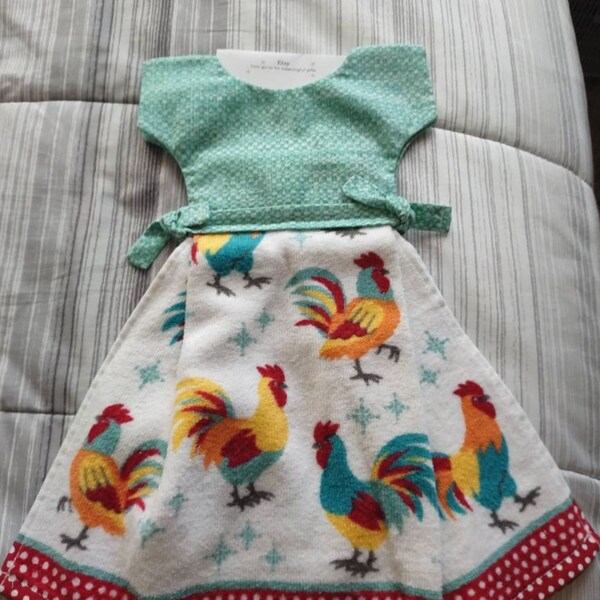 Dish Towel Dress - Blue Kitchen - Etsy