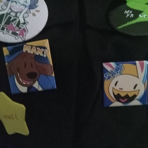 Sam & Max Pins - Etsy