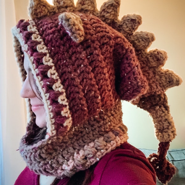 CROCHET PATTERN - Lucky Dragon Hood & Cowl - Crochet Hood Pattern ...