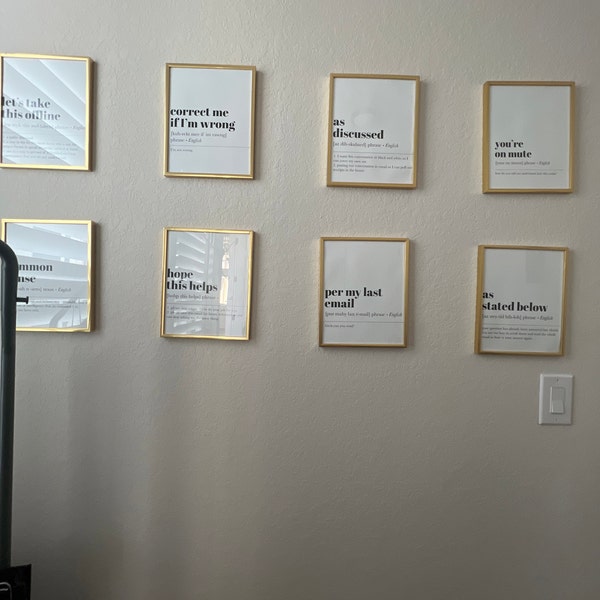 Funny Office Decor | 16 PRINTABLES | Office Wall Art | Gallery Wall Set ...