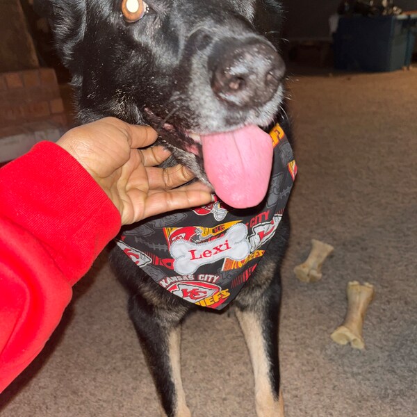 LSU Tigers Dog Bandana, Personalized, Football, College, Slides Through ...