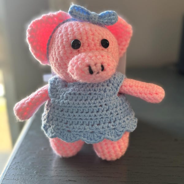 CROCHET Pig Pattern, Amigurumi Crochet Pig Pattern, Valentine’s Day Toy ...