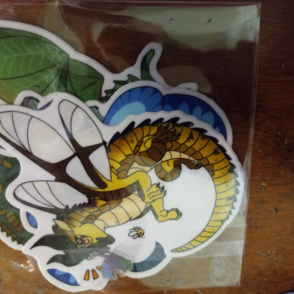 Wings of Fire Stickers - Blue / Cricket / Sundew / Gloss Vinyl Stickers ...
