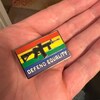 Defend Equality Gay Pride Flag and Rifle - Hard Enamel Pin - Etsy
