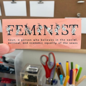 Feminist Vinyl Sticker Definition a Person Who Believes | Etsy