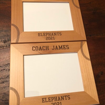 Baseball Coach Picture Frame, Engraved Coach Gift, Baseball Coach Gift ...