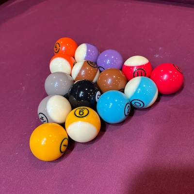 Gender Reveal 9 Ball Pool / Billiard Ball 9ball Design With Pink And/or ...