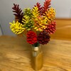 Fall Pine Cone Flowers, ONE DOZEN, ORIGINAL, on 12-inch Stems ...