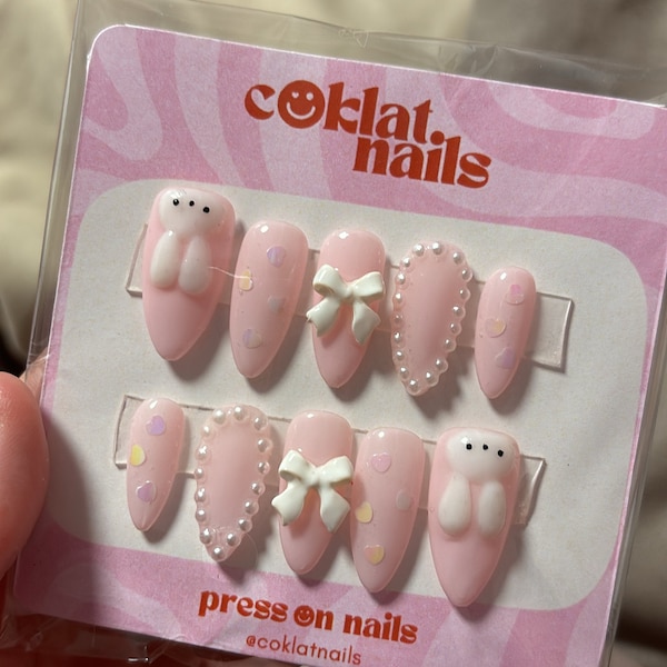 Cry Baby Nails Cry Baby Coffin Nails Nails Cute Nails Press on Nails ...