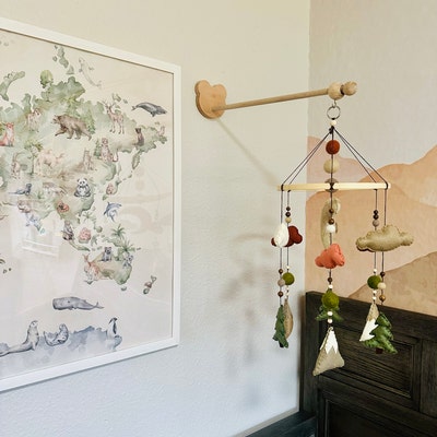 Baby Crib Mobile Hanger Set, Baby Mobile Crib Holder for Nursery, Baby ...