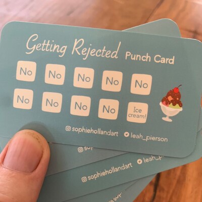 Acts of Kindness Punch Card Pack of 5 Motivational Self Improvement ...