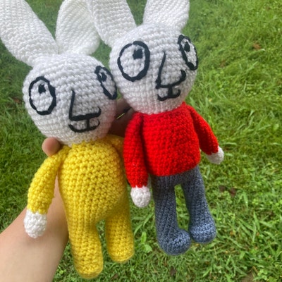 Crochet Pattern Simon the Rabbit Mini, Tutorial Crochet Simon the ...