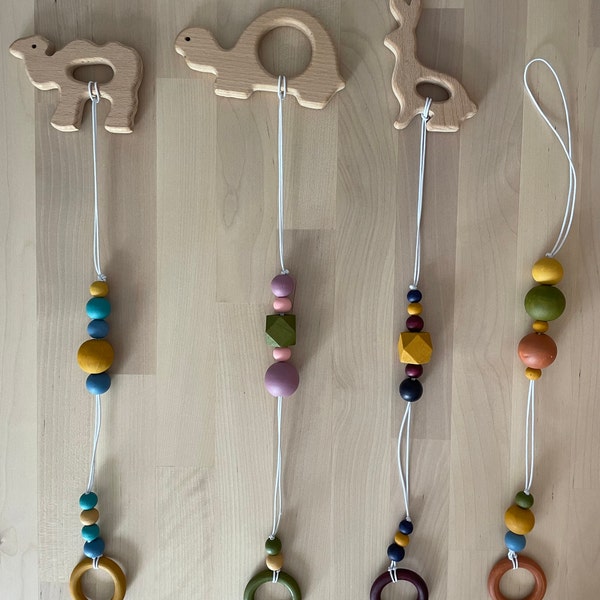 Wooden Animal Wooden Baby Teether , Natural Teething for Baby , Toy ...