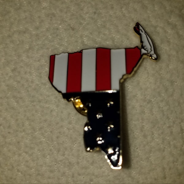 North Carolina State Lapel Pin NC US Flag American USA Patriot Politics ...