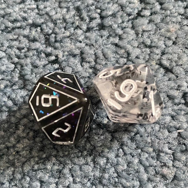 Loose Individual Polyhedral Dice, Random Mystery Individual D4, D6, D8 ...