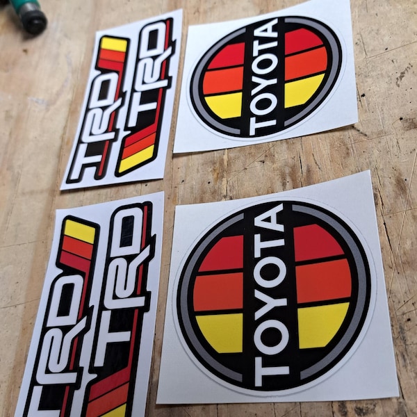 Retro Stripes Decals Vintage Colors for Toyota FJ Cruiser Tacoma 4 ...