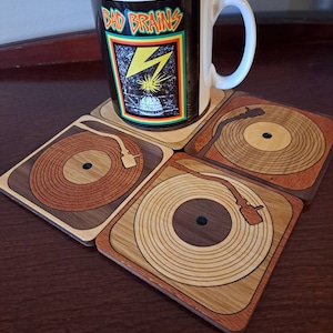 Wood Inlay Birds Coaster Set of 4 Chickadees. Animal Coasters Home ...