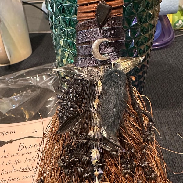 Witch Besom, Witch Broom, Altar Broom, Mini Cinnamon Broom, Witch Decor, Altar Decor, Altar Tool ...