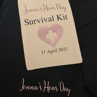 Personalised Hens Survival Kit Personalized Favor Hens Favor - Etsy ...