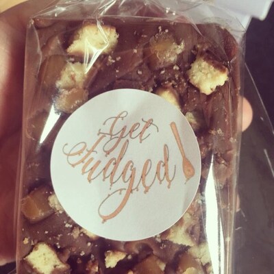 CIRCLE LOGO STICKERS 37mm 35 per Sheet // Custom Made With Your Design ...