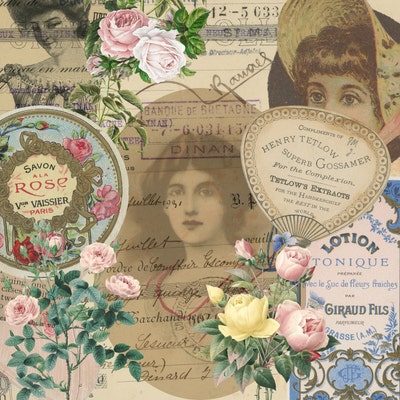 Ephemera Graphics Bundle, Discount Clipart and Digital Paper, Digital ...