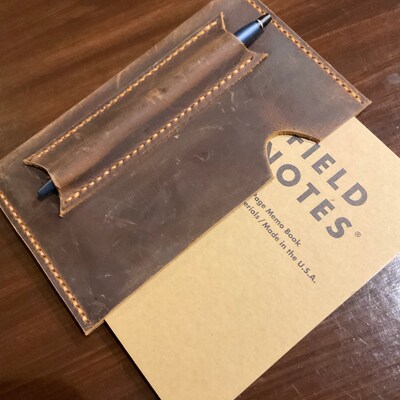 Leather Sleeve for Field Notes Pocket Size / Distressed - Etsy