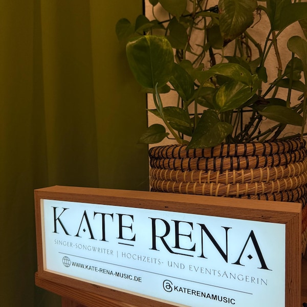Personalized Wooden Lightbox Sign,custom Business Sign,company Logo Led ...