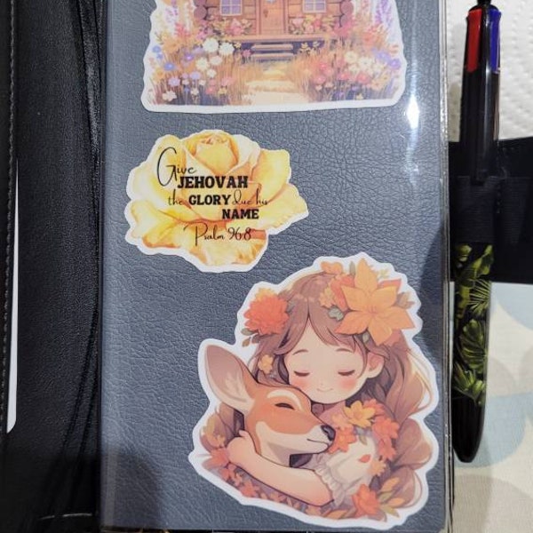 Adorable Bumblebee With Flower Sticker, Journal Sticker, Bug Decal ...