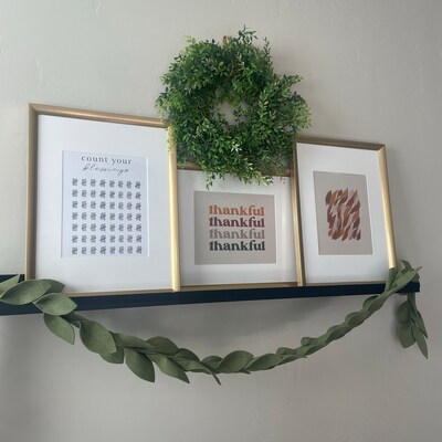 Thanksgiving Decor Set of 20 PRINTABLES Modern Thanksgiving Wall Art ...