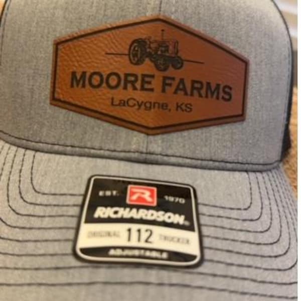 Custom Farm Tractor Hats, Custom Text Ranch Hats, Personalized Farmer ...