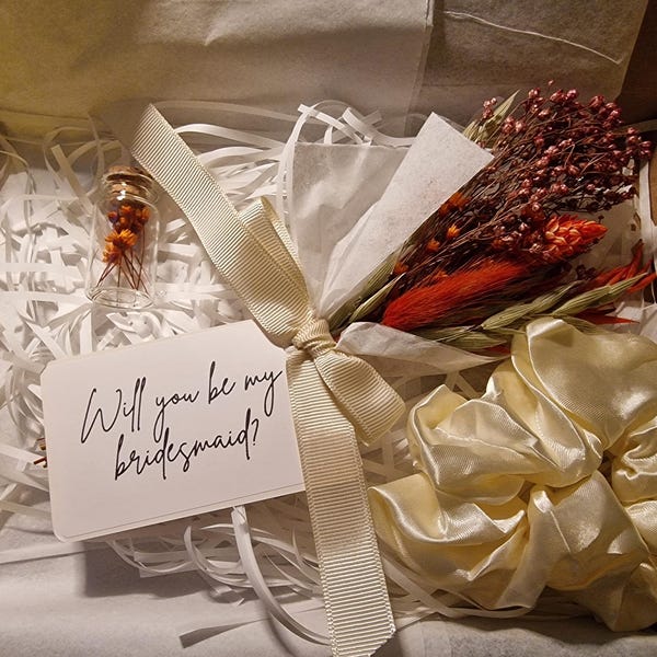 Nancy | Bright Autumn Dried Flower Bouquet | Colourful Dried Flowers ...